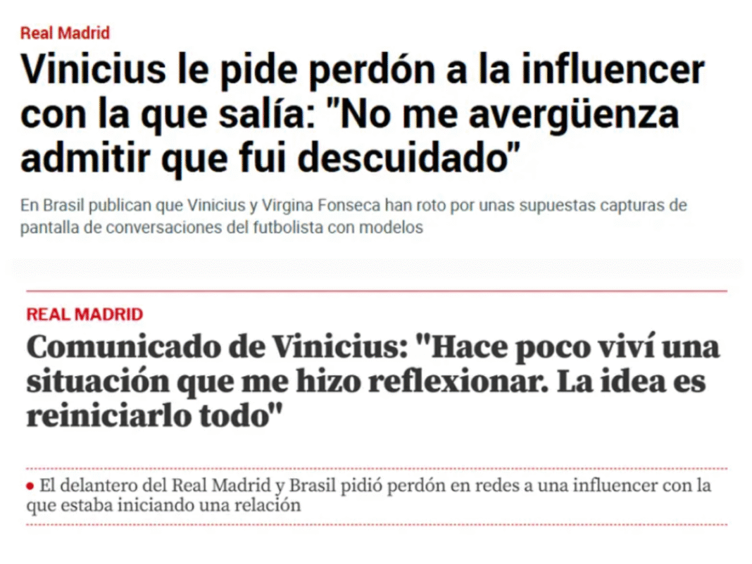 Imprensa da Europa repercute postagem de Vinícius Jr. direcionada a ...
